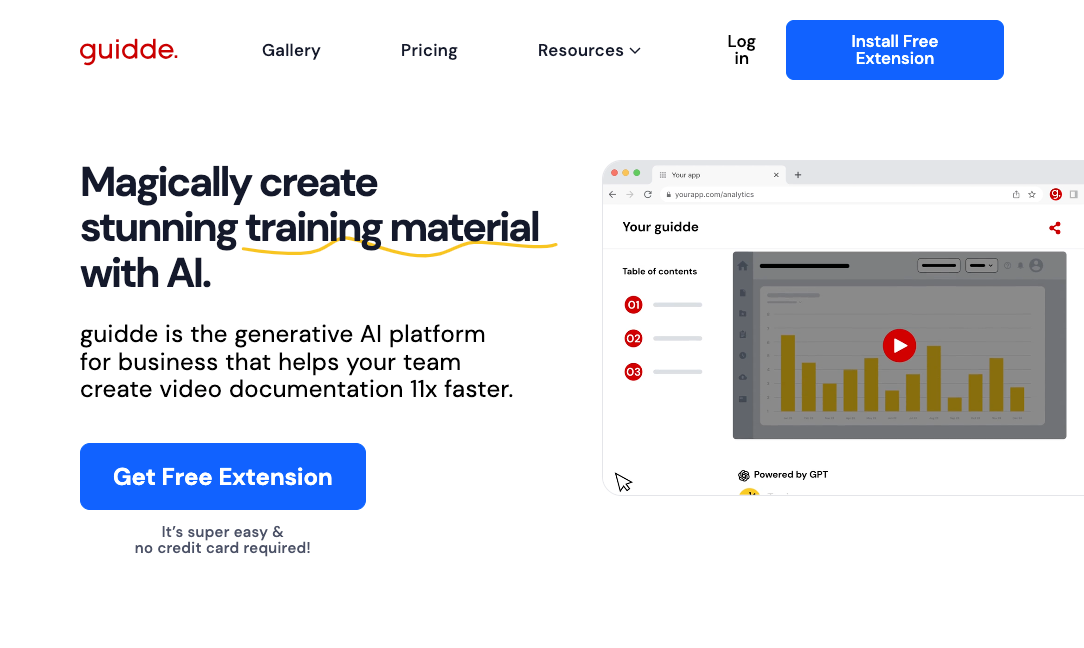 Créer des tutoriels IA avec Guidde pour le tourisme